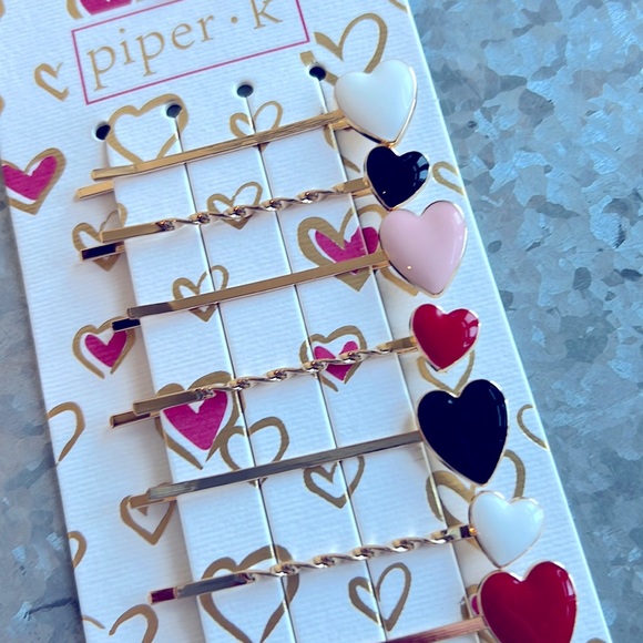Piper | Accessories | Beautiful Set Of Piper K Valentines Heart Enamel ...